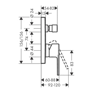 Podometna armatura za tuš | Kopalnica-Online.si